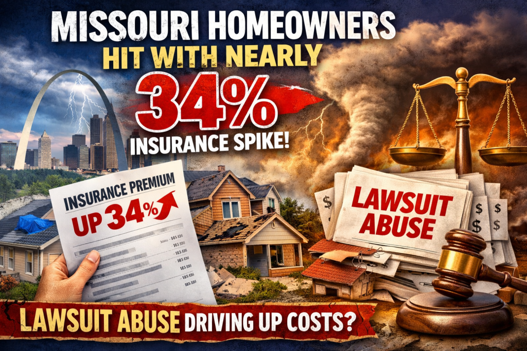 Missouri Homeowners Hit With Nearly 34% Insurance Spike…Lawsuit Abuse ...